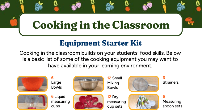 Cooking in the Classroom: Starter Kit – Nourish Nova Scotia