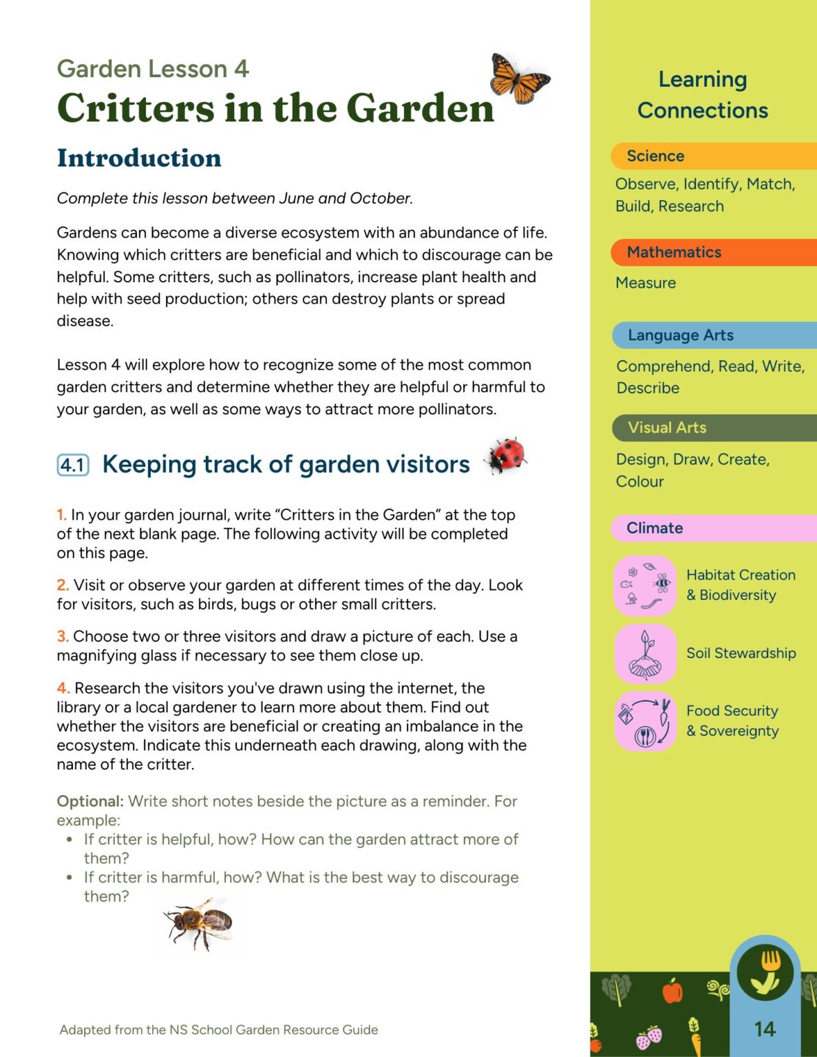 Critters in the Garden – Nourish Nova Scotia