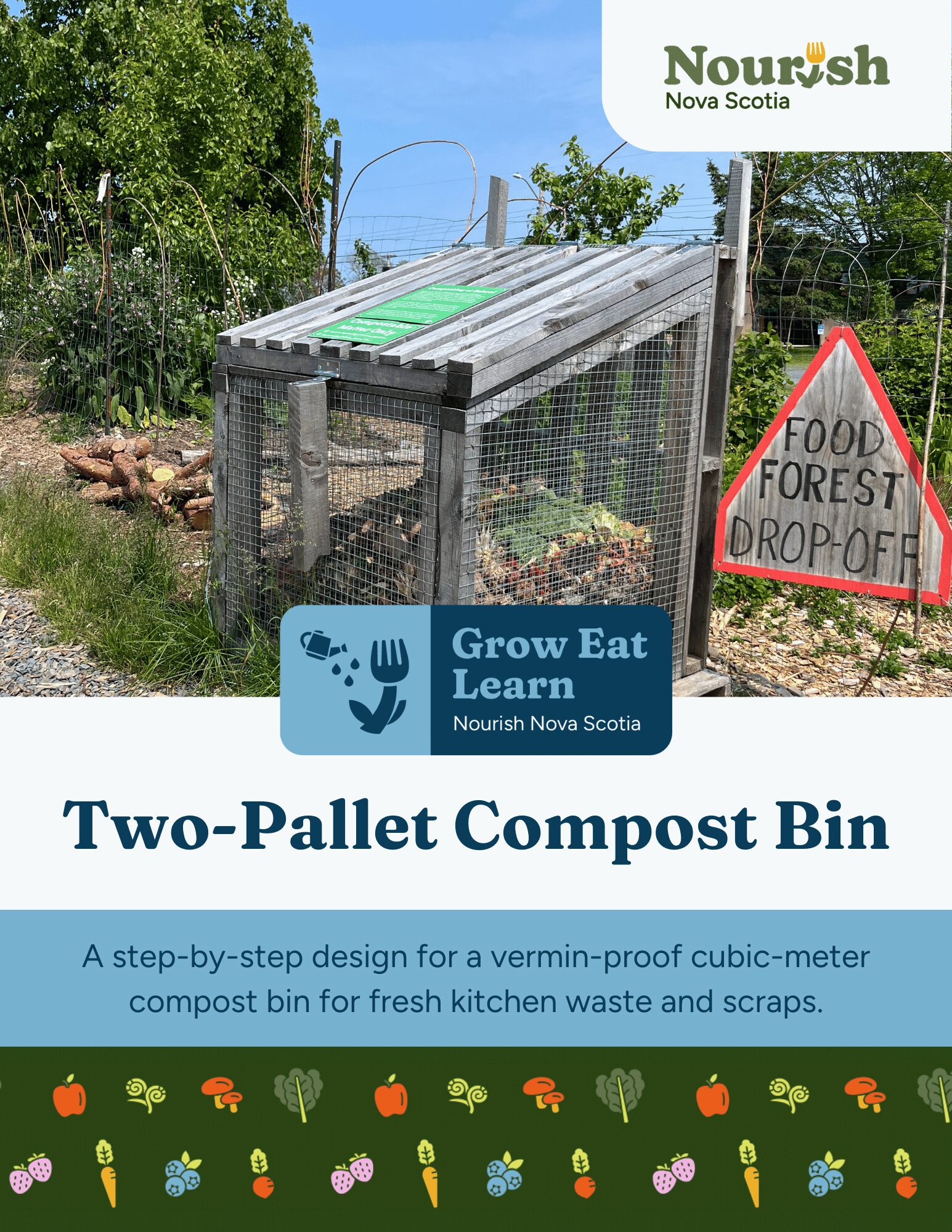 Two-Pallet Compost Bin – Nourish Nova Scotia