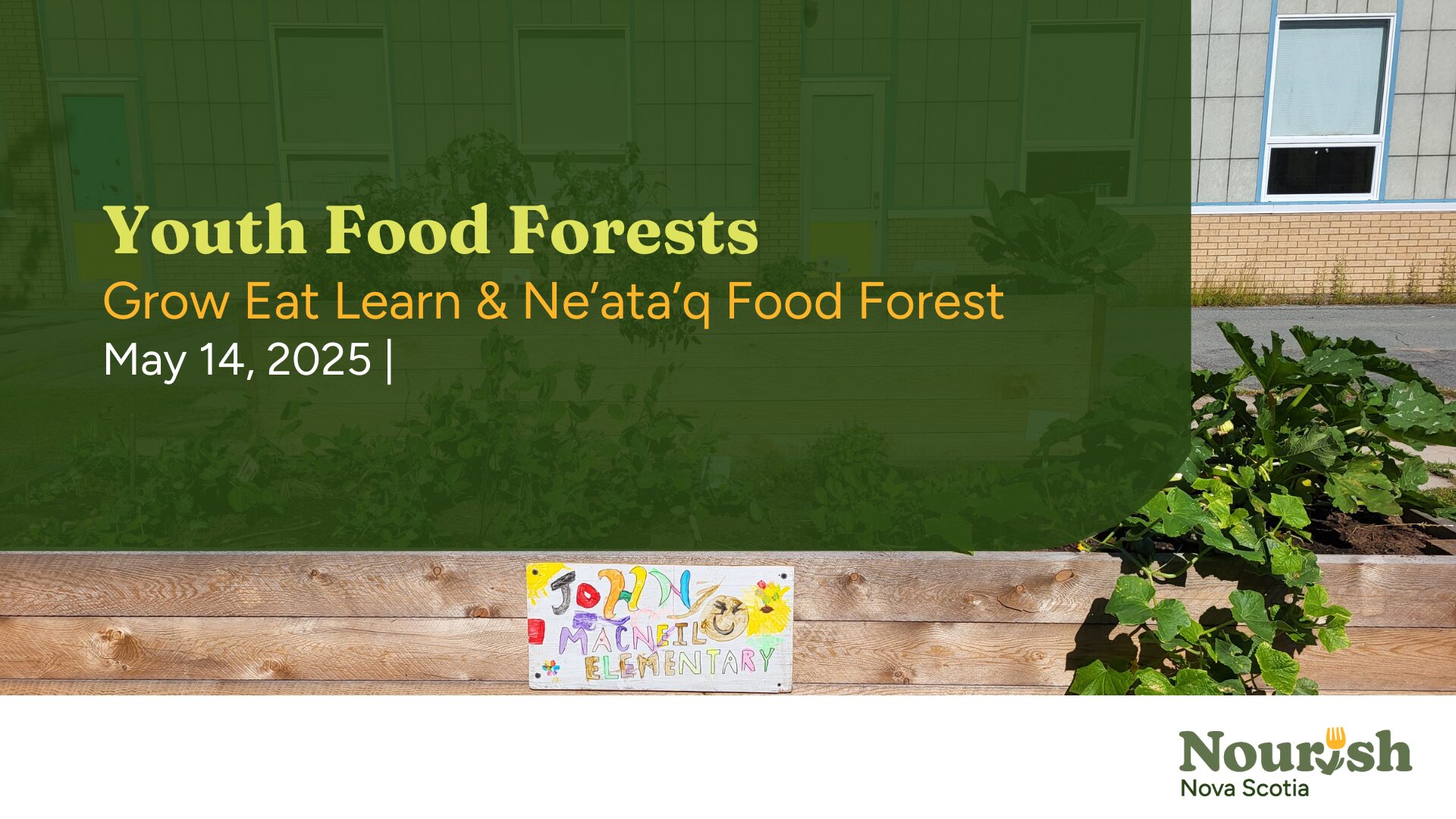 Webinar: Youth Food Forests – Nourish Nova Scotia